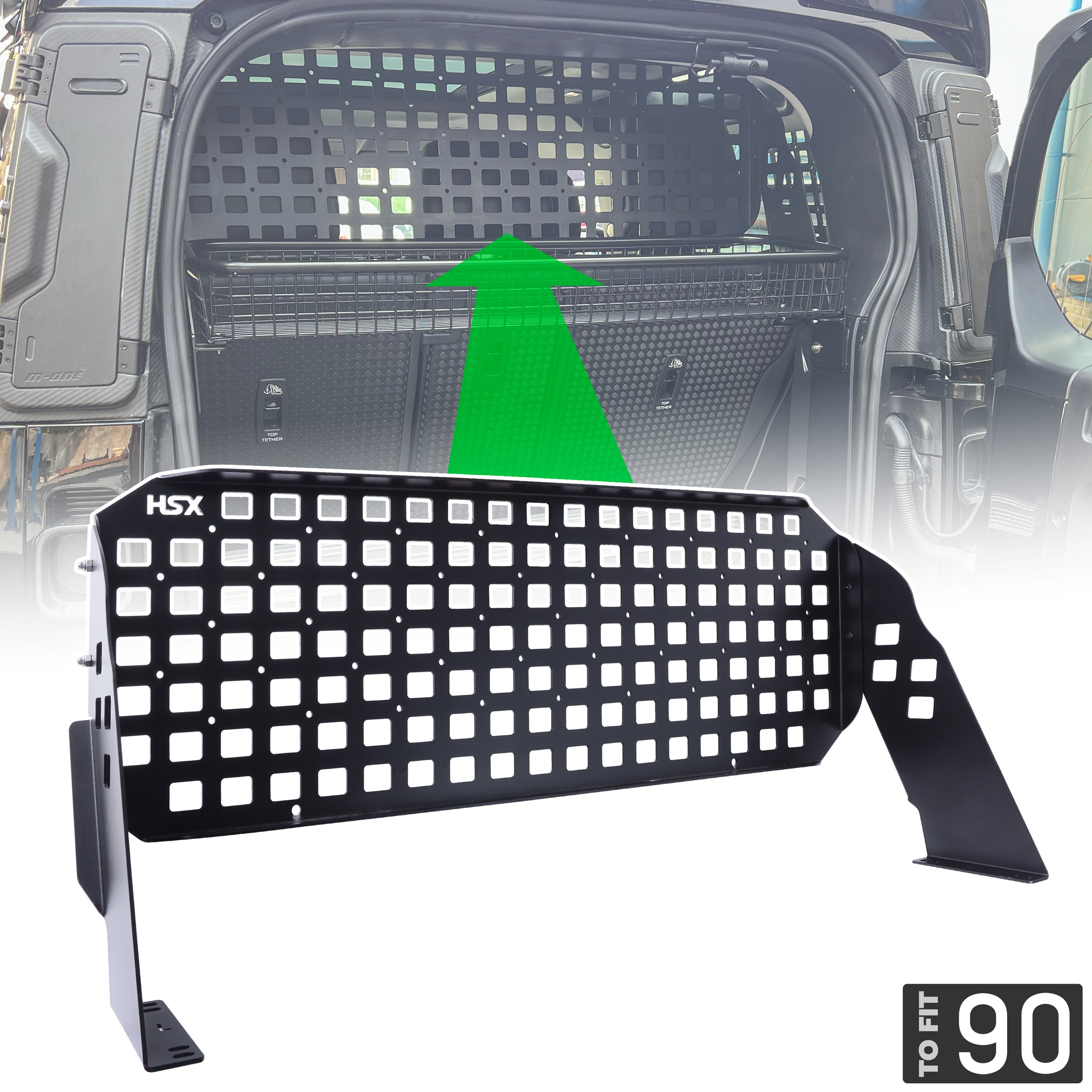 Parcel Shelf Molle Plate for Land Rover Defender L663 90 – Powerful UK