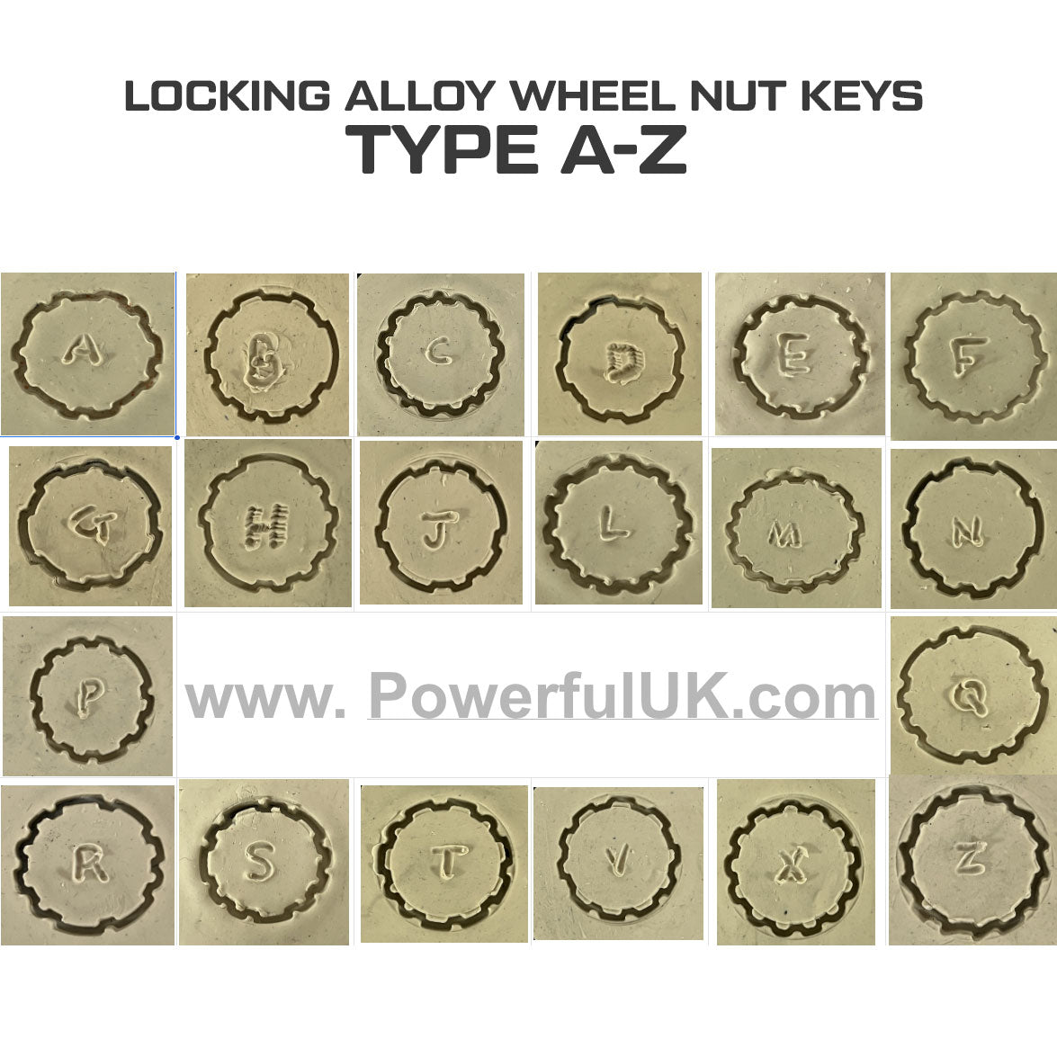 Alloy Locking Wheel Nut KEY - Various Types – Powerful UK