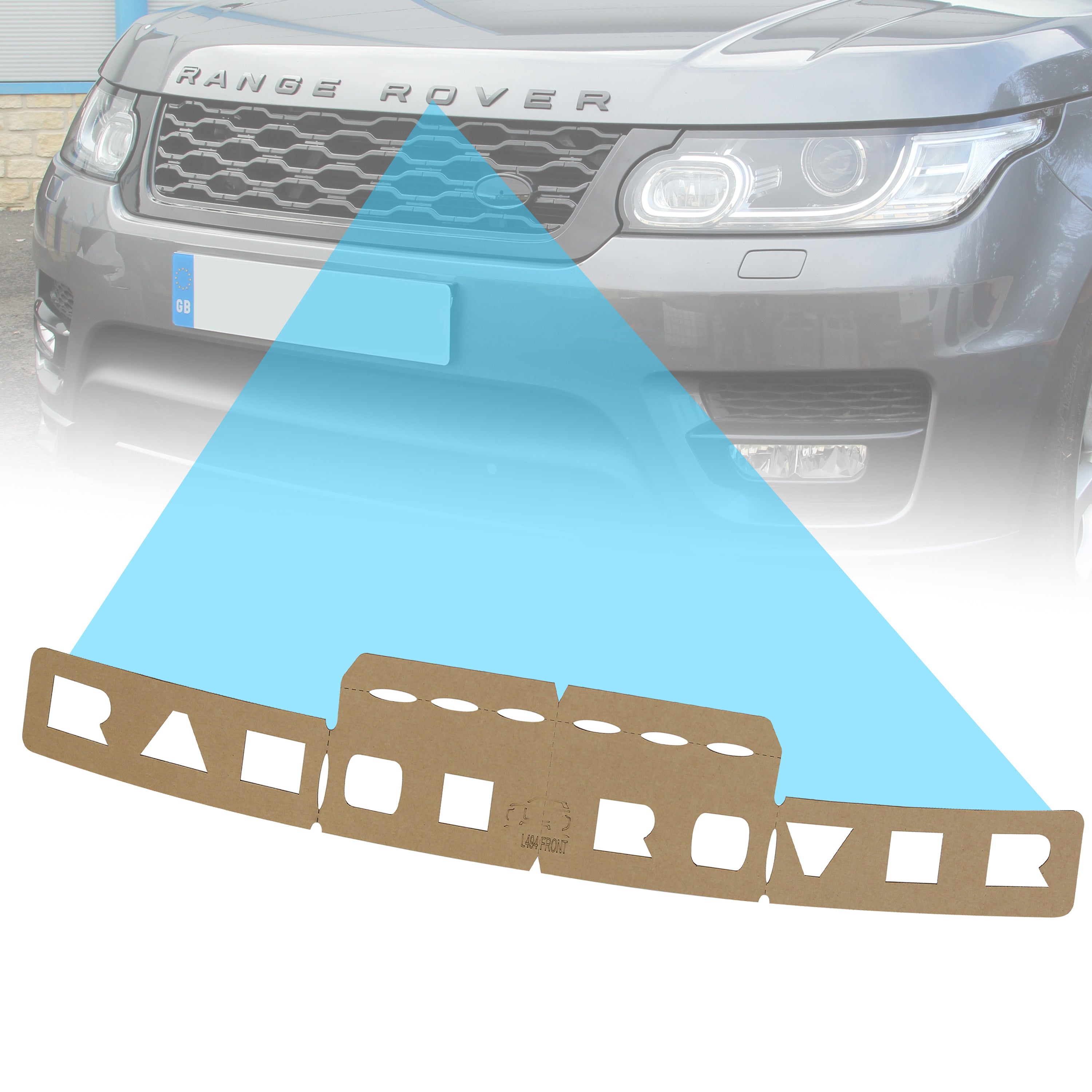Front Lettering Template for Range Rover Sport L494 – Powerful UK