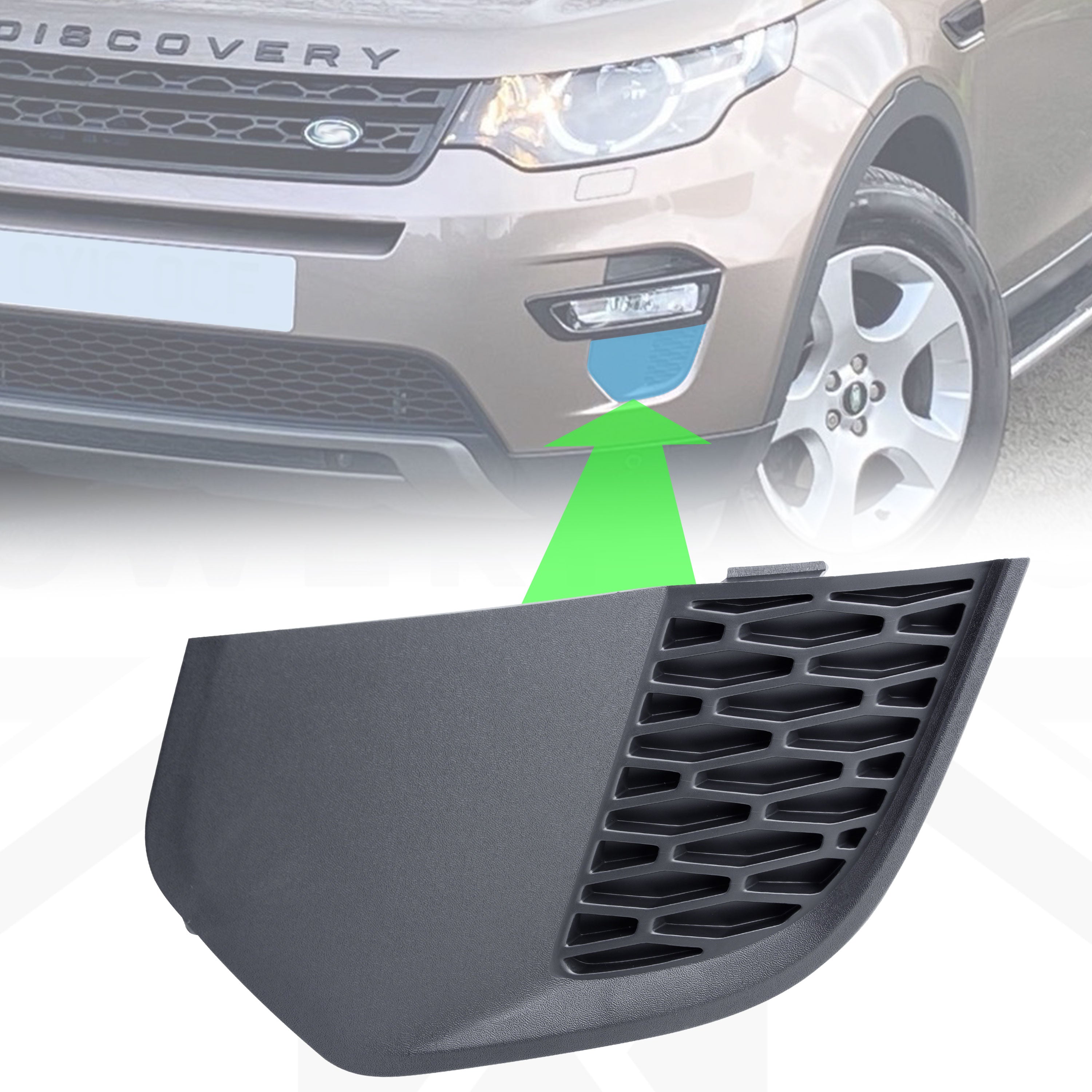 Fog Mesh Lower Section for Land Rover Discovery Sport 2015-19 - Left ...