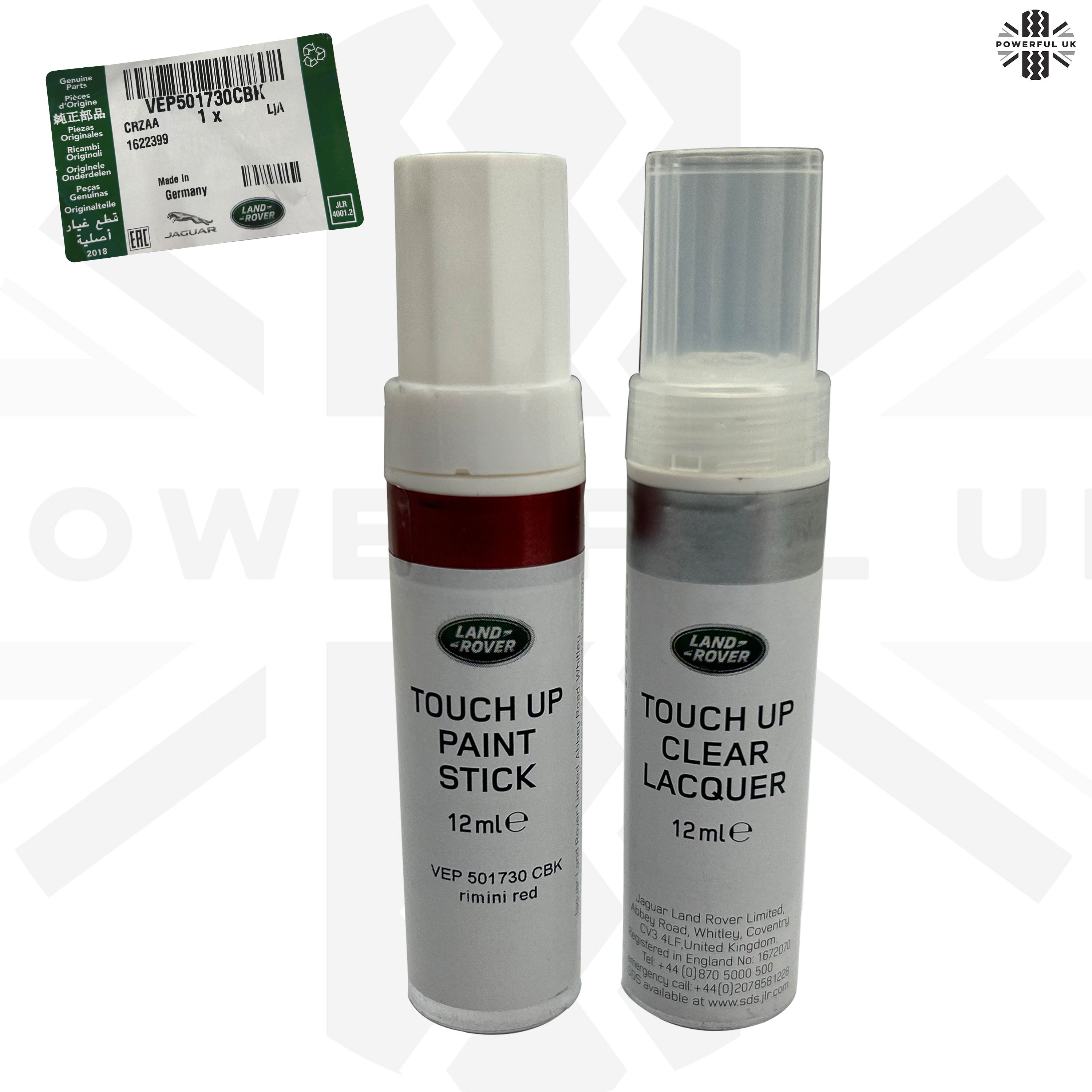 Genuine 'Rimini Red' Touch Up Paint Kit – Powerful UK
