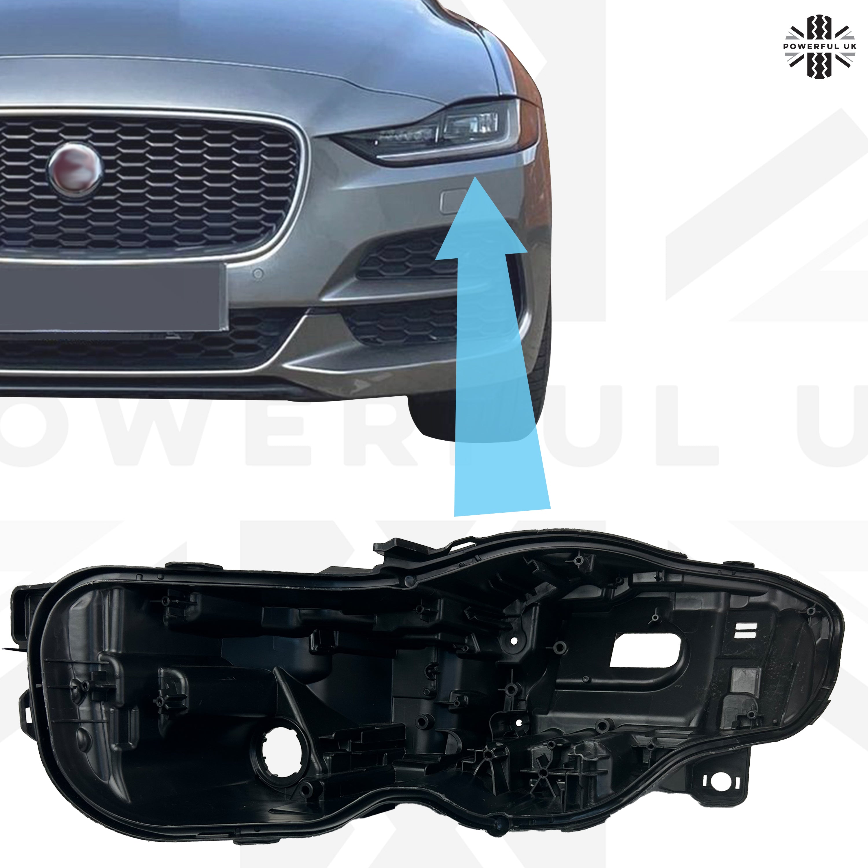 Replacement Headlight Rear Housing for Jaguar XE 2019+ - LH – Powerful UK