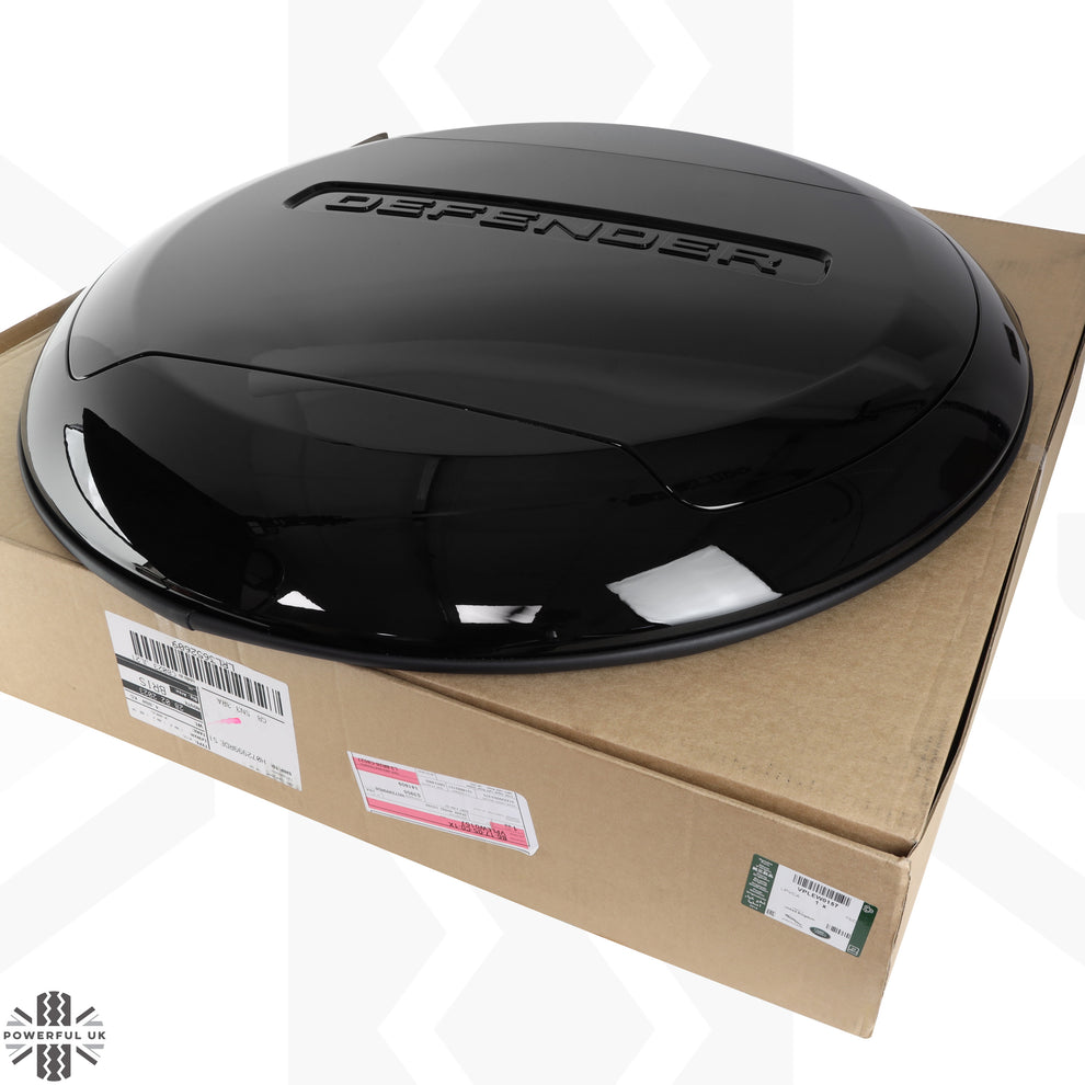 Spare Wheel Cover - Genuine for Land Rover Defender L663 - Gloss Black ...