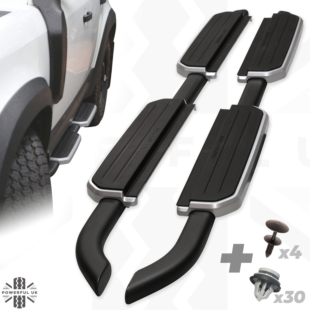 New Defender Side Steps & Tubes – Powerful UK