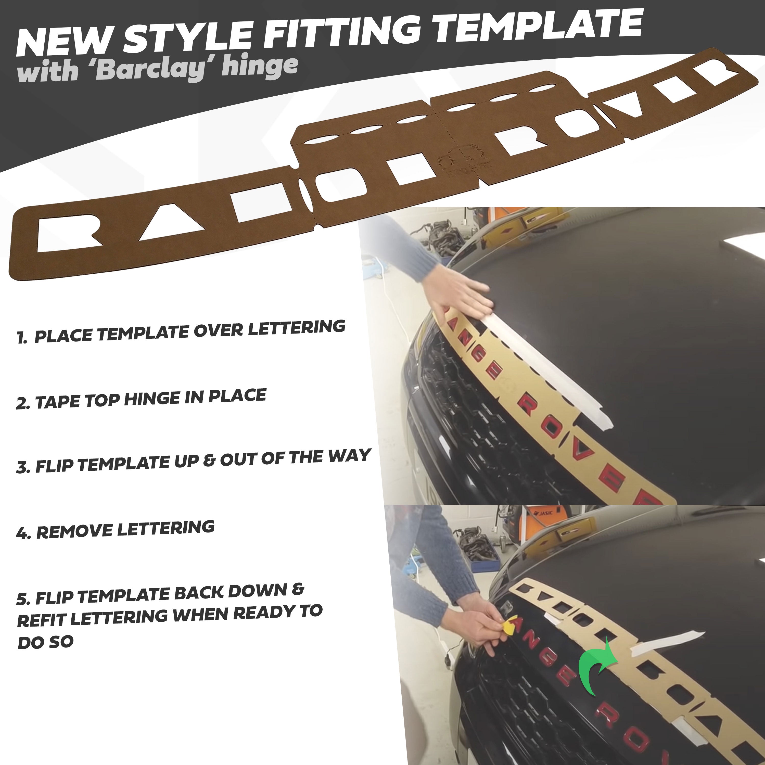 Front Lettering Template for Range Rover Evoque (2011-19) – Powerful UK