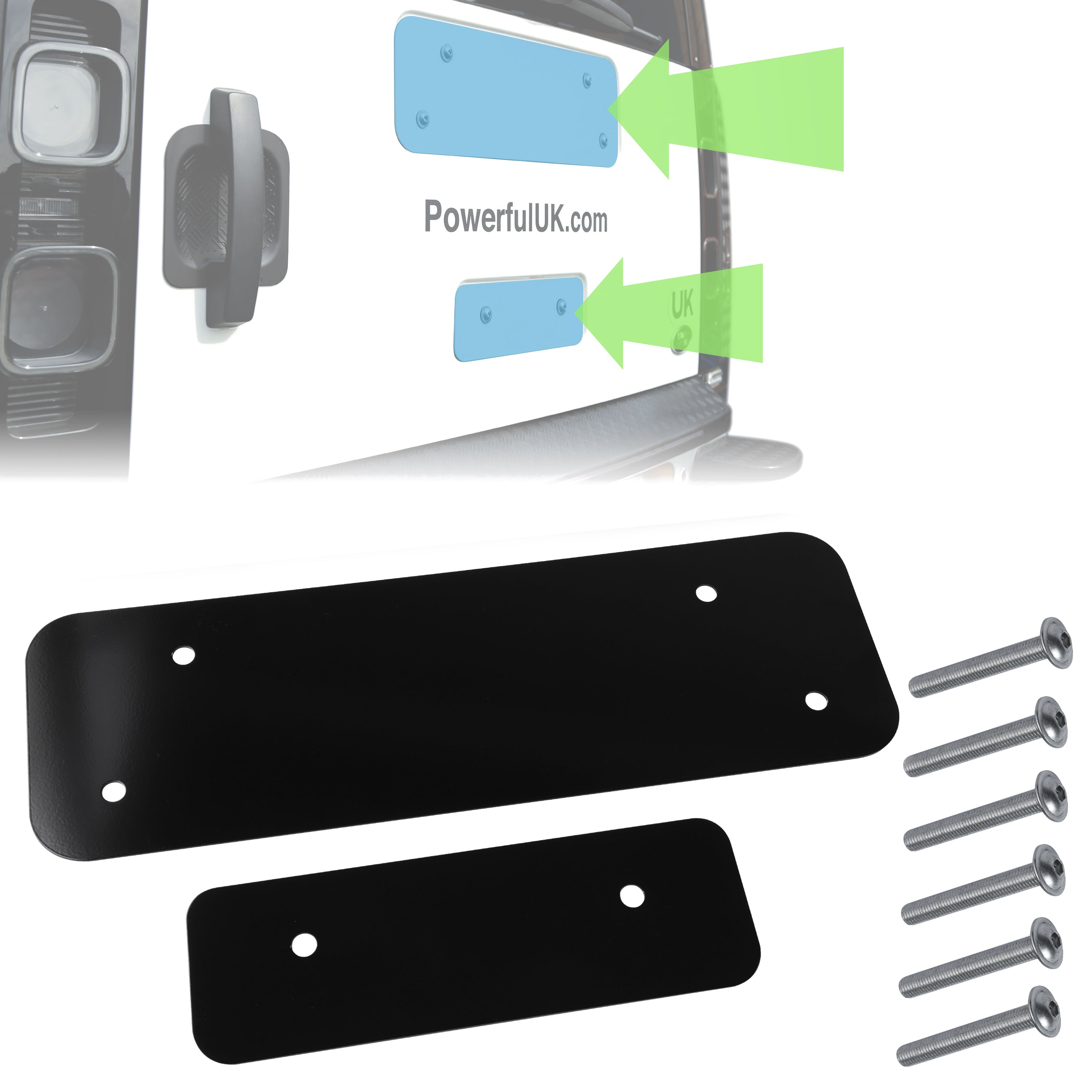 Spare Wheel Delete Kit for Land Rover Defender L663 (Aluminium Panel/E ...