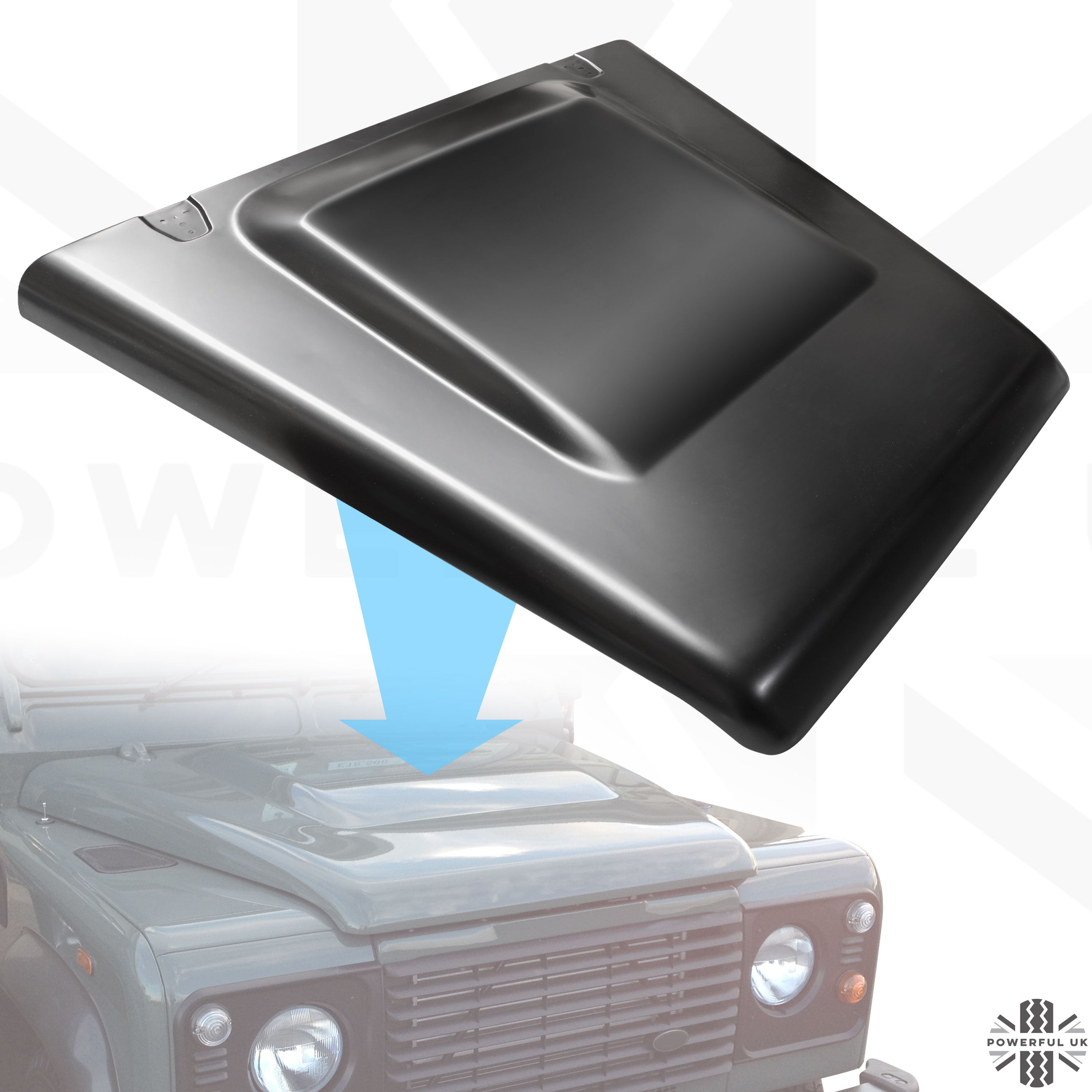 Replacement Steel Bonnet for Land Rover Classic Defender - Puma Type ...