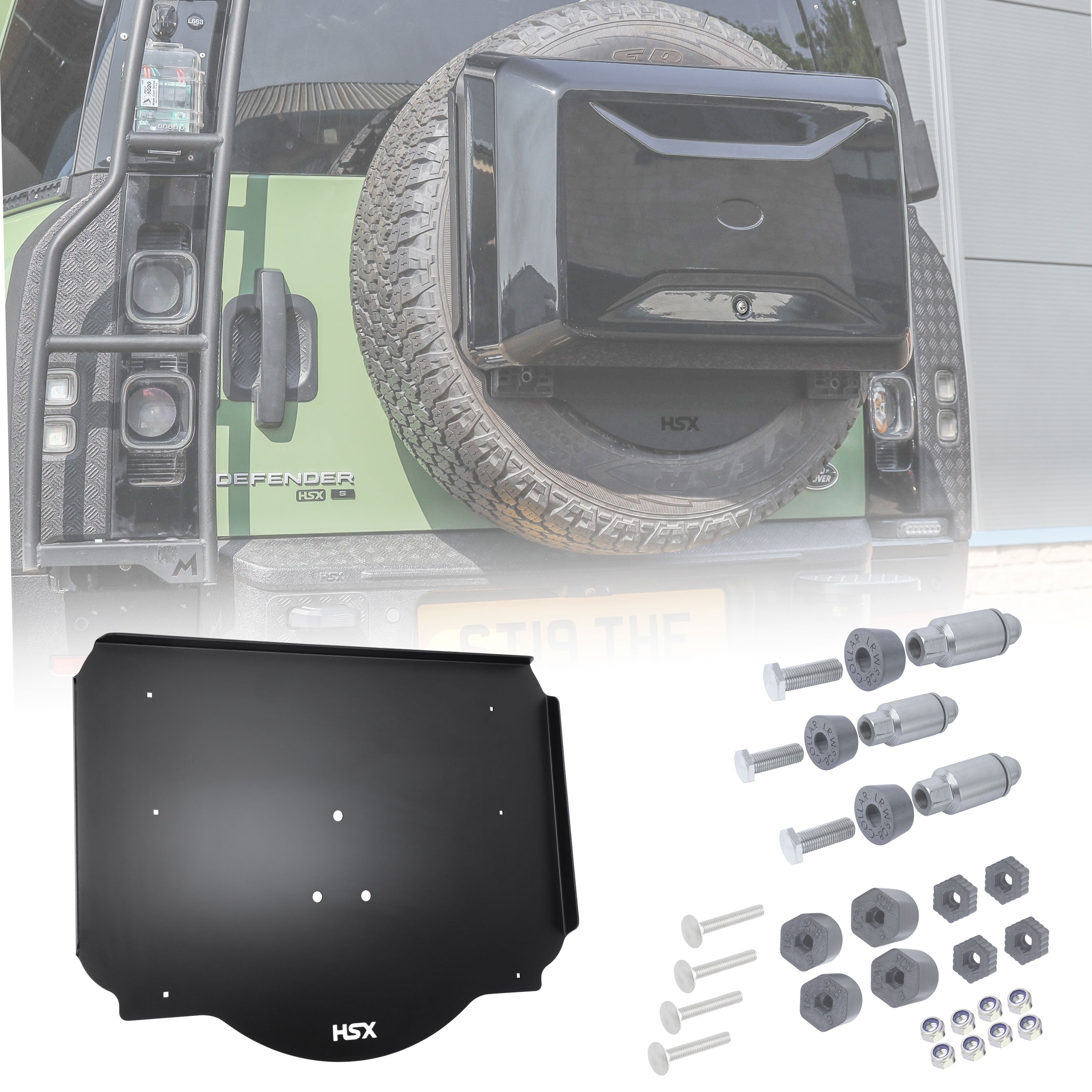 Gear Carrier Spare Wheel Mount Kit for Land Rover Defender L663 ...