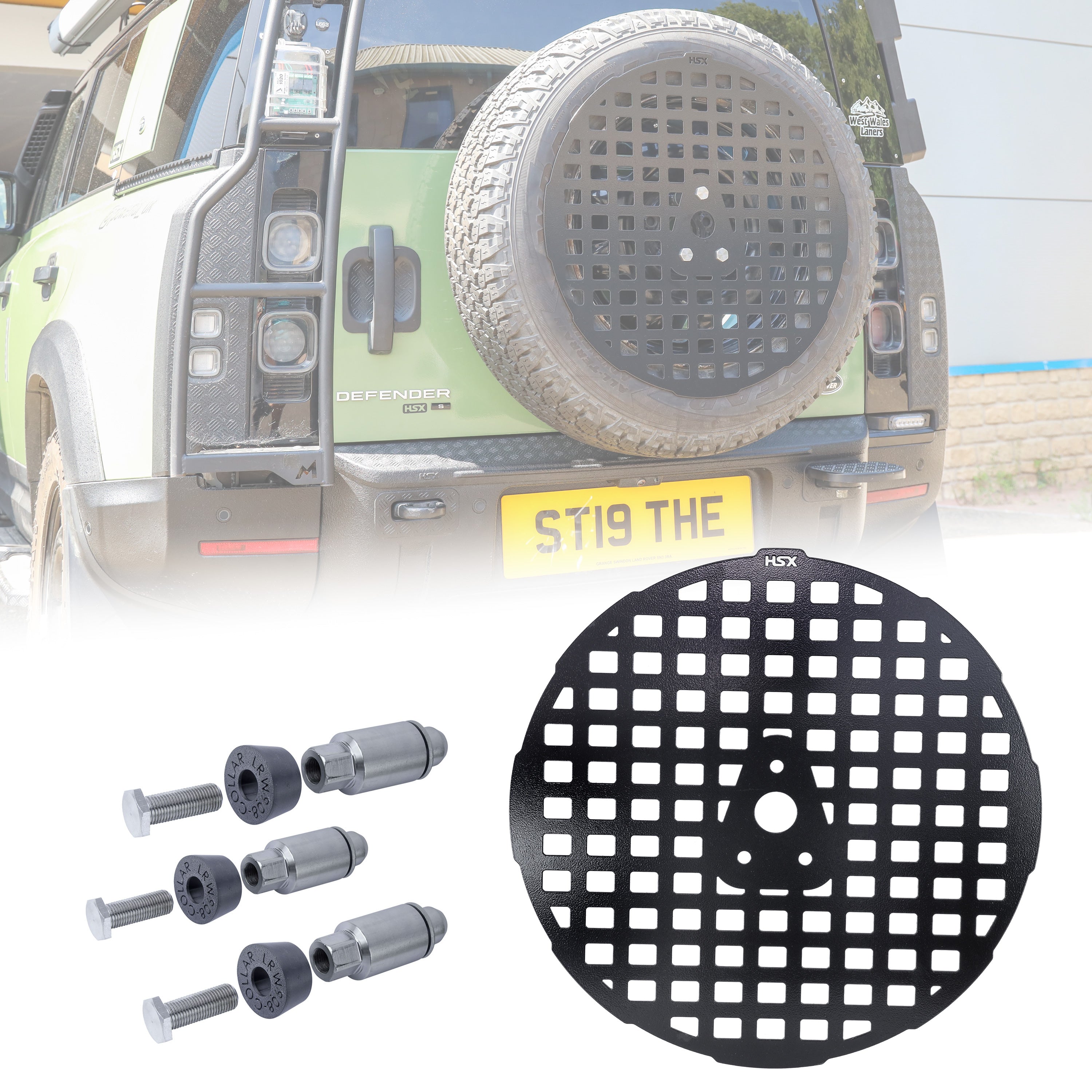 Molle Plate & Spare Wheel Mount Kit for Land Rover Defender L663 ...