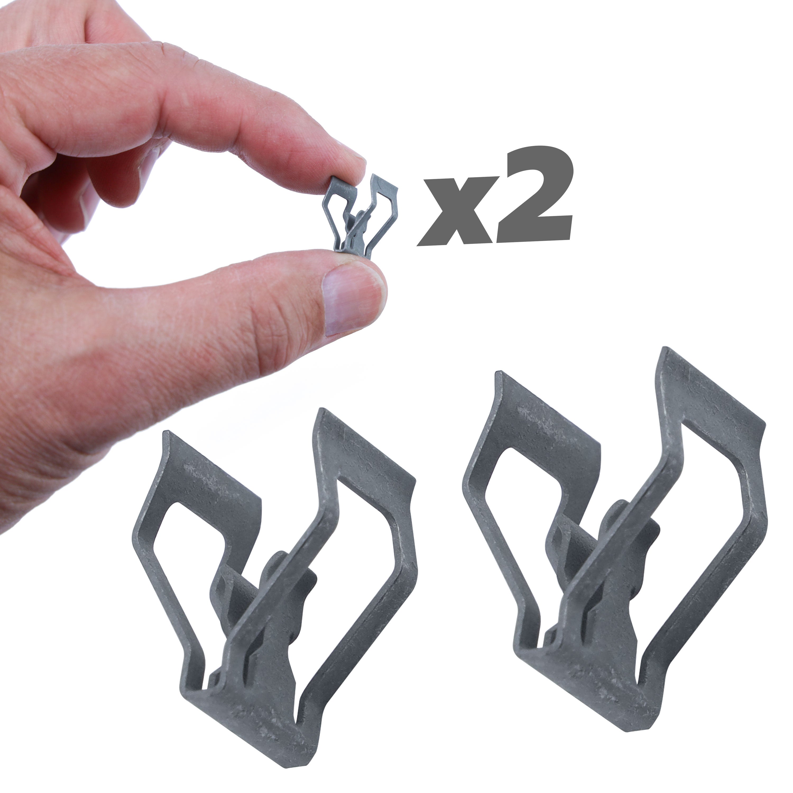 2x Metal Trim Clips for Overhead Console for Range Rover Evoque ...