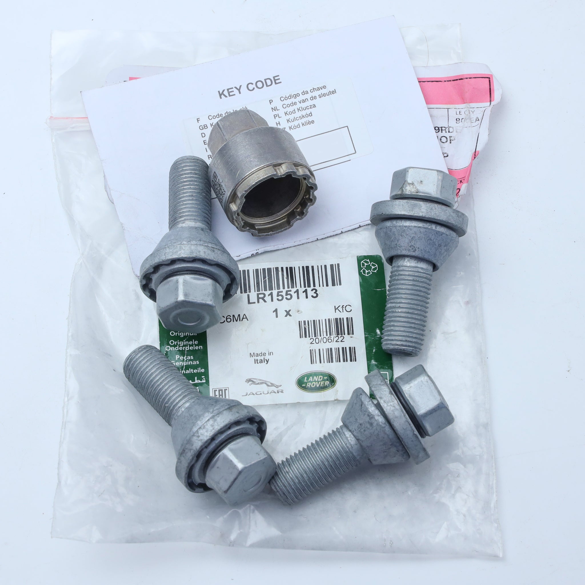 Locking Wheel Bolt Set (Genuine) for Range Rover L460 – Powerful UK