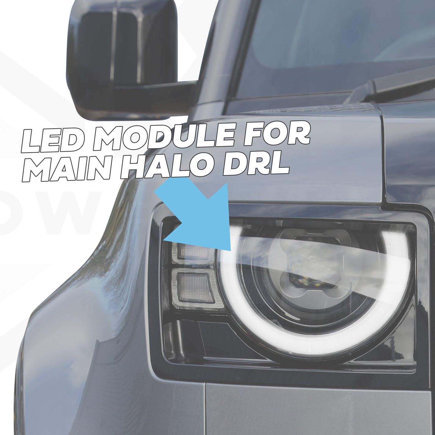 Headlight Signature Halo LED Module for Land Rover Defender L663 ...