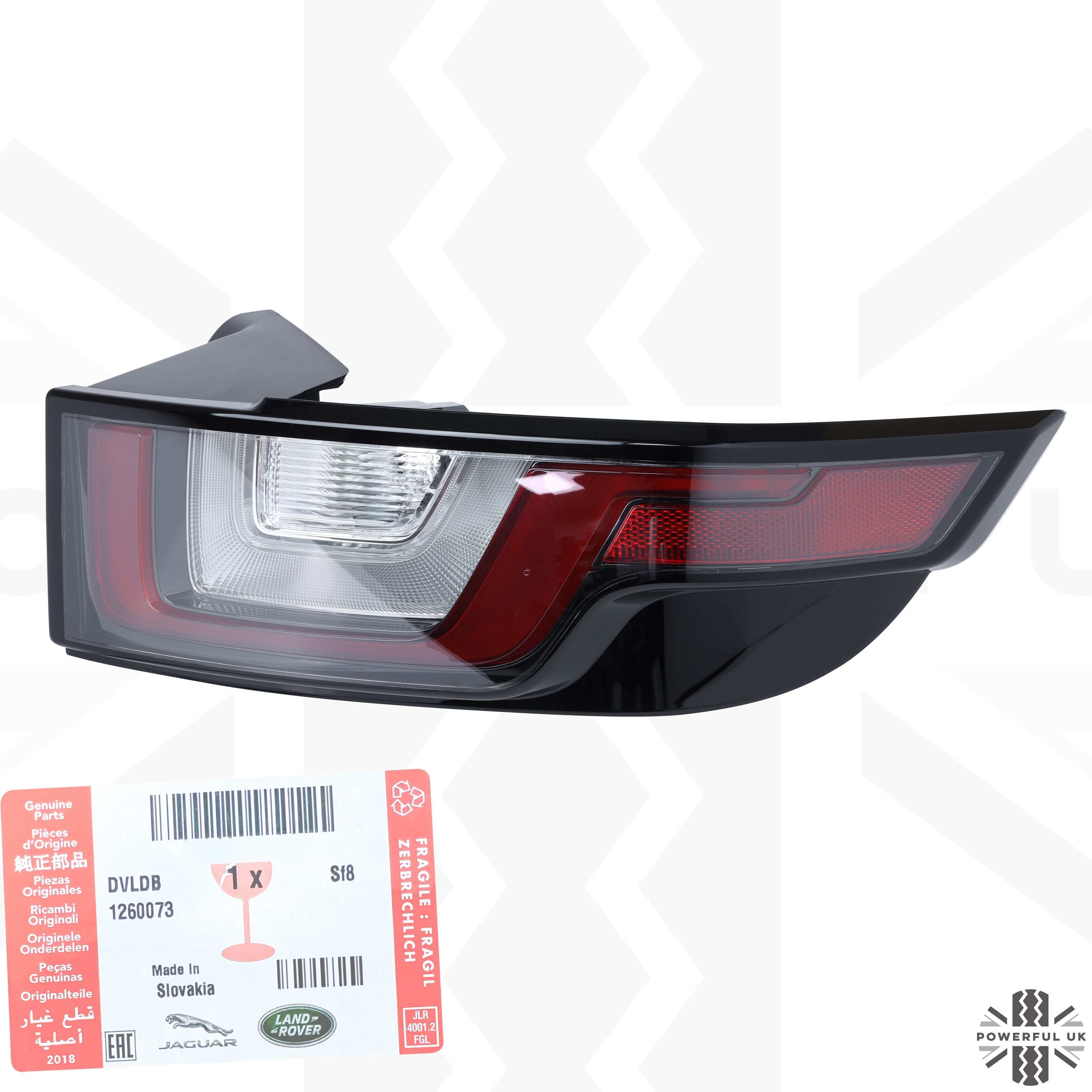 RH Genuine Rear Light Assembly for Range Rover Evoque 1 - Facelift - S ...