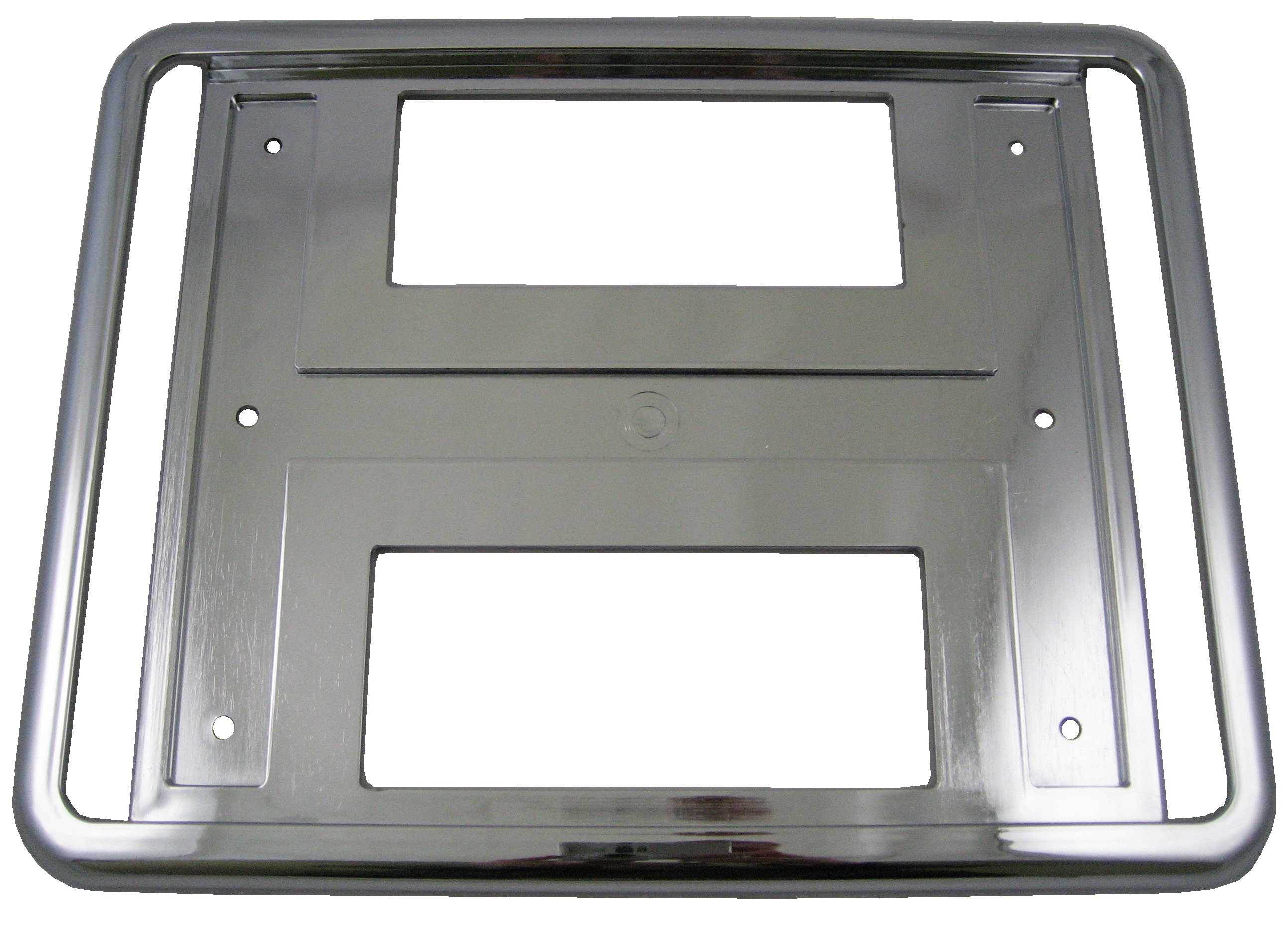 Square Rear Number Plate Surround - Chromed Finish – Powerful UK