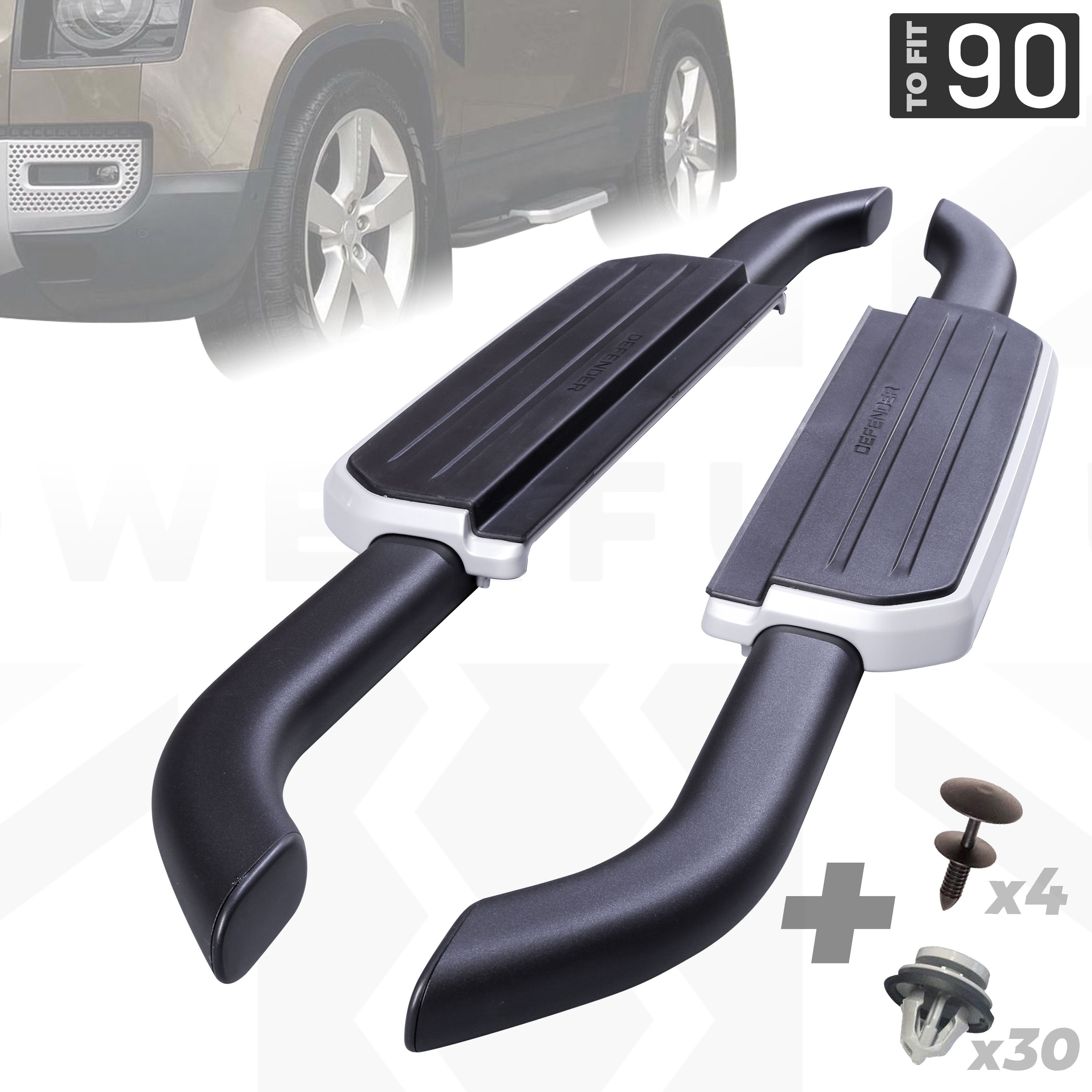 New Defender Side Steps & Tubes – Powerful UK