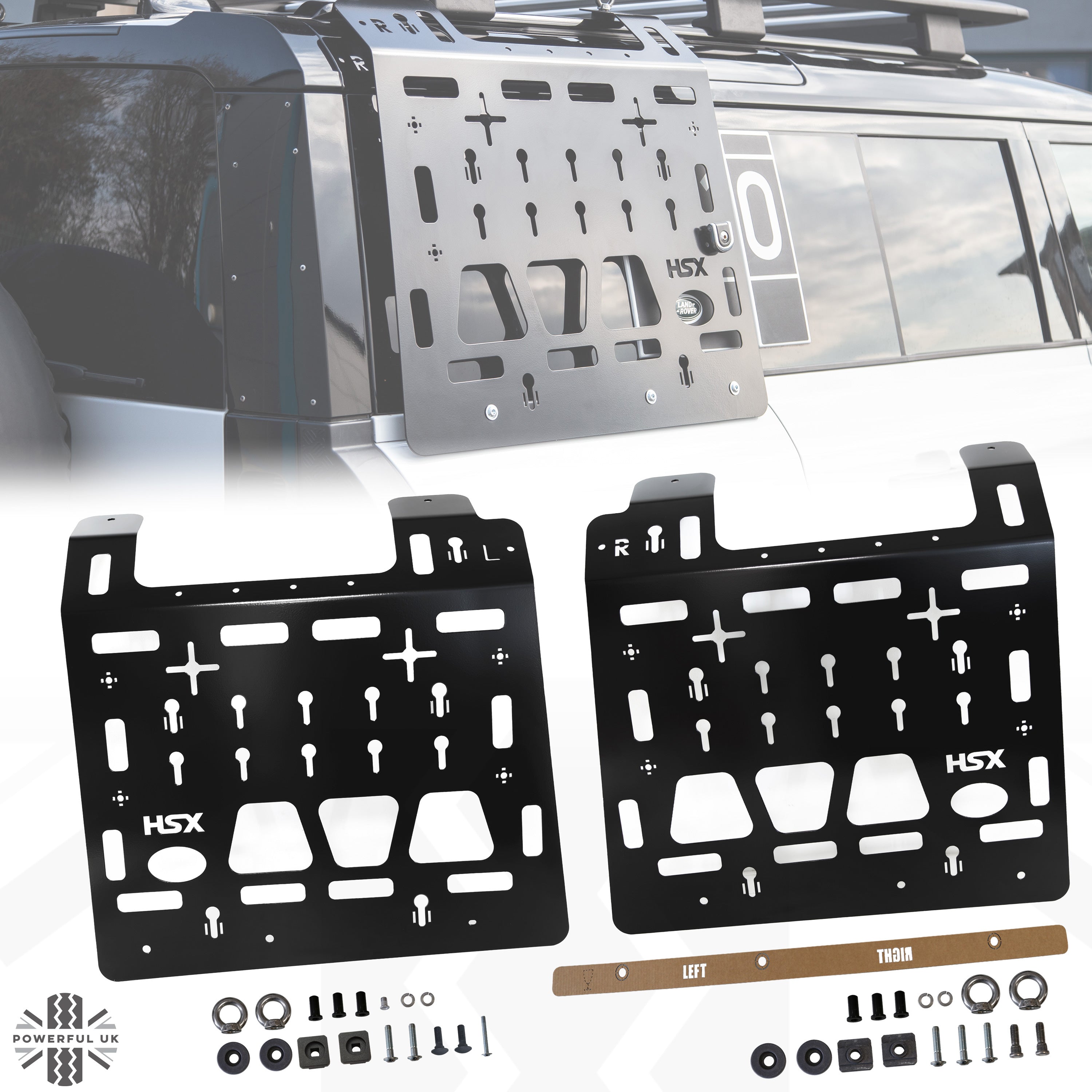 Molle Plate Kit - Mix Design - PAIR - for Land Rover Defender L663 (11 ...