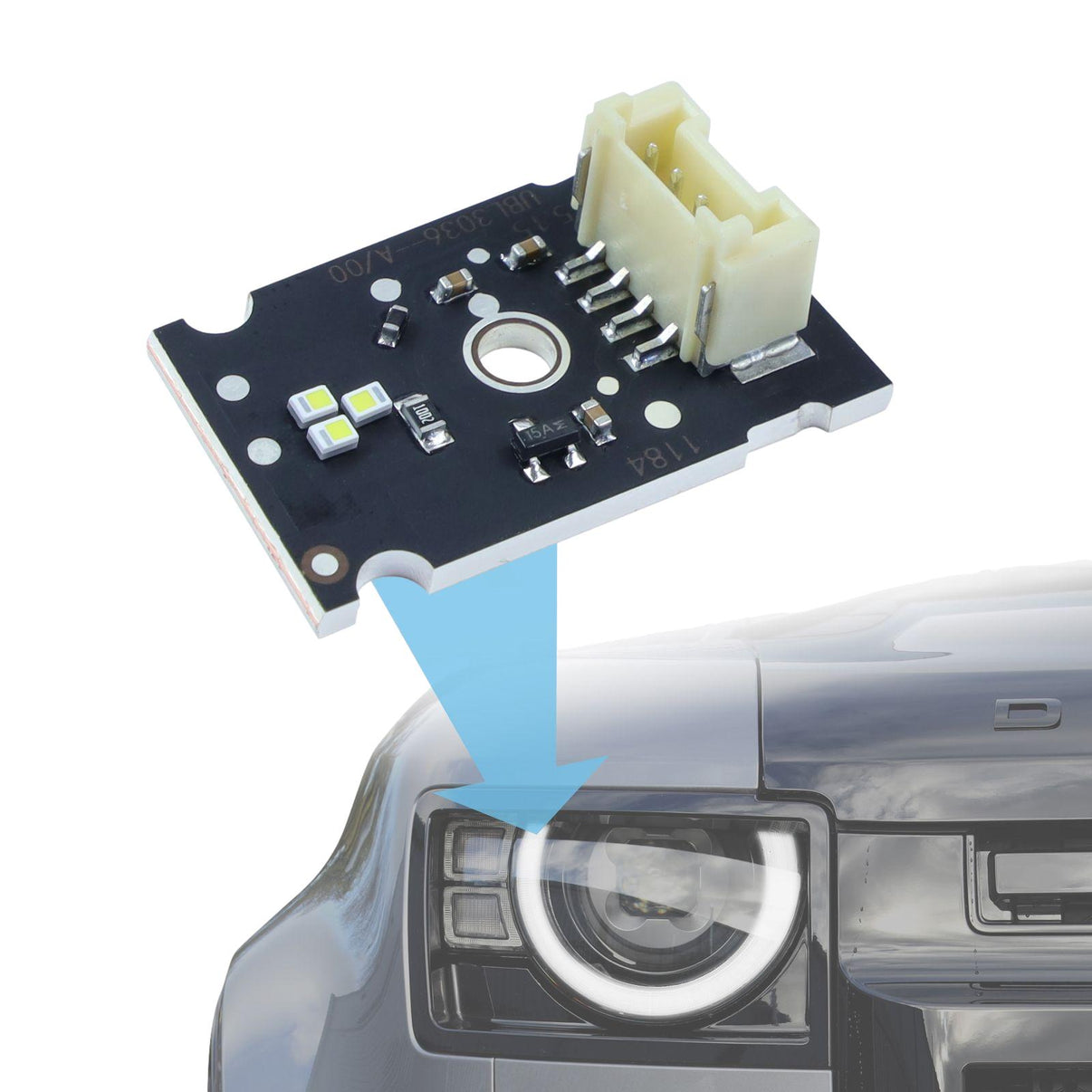 Headlight Signature Halo LED Module for Land Rover Defender L663 ...