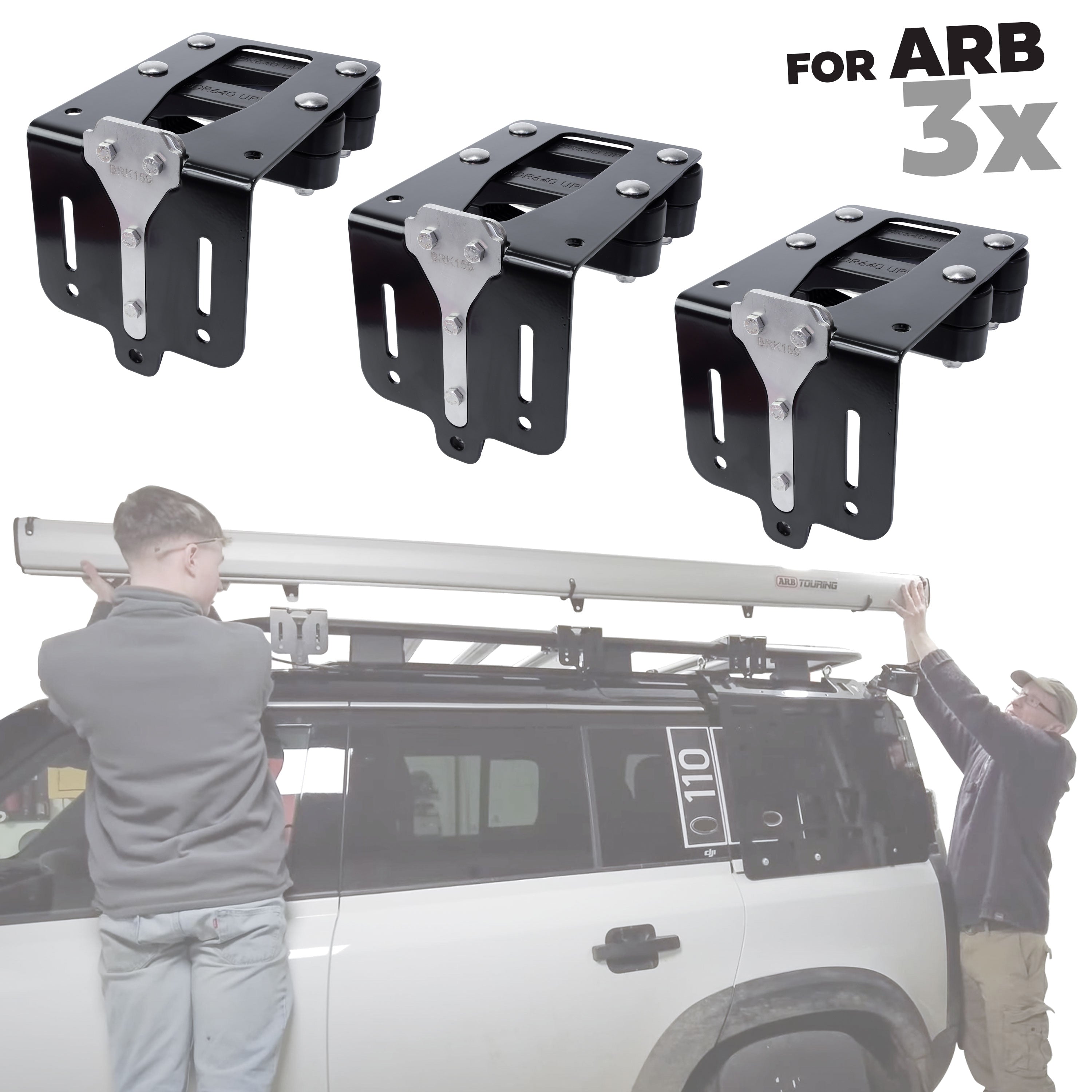 3pc Awning Quick Release Mount Kit for Land Rover Defender L663 - for ...