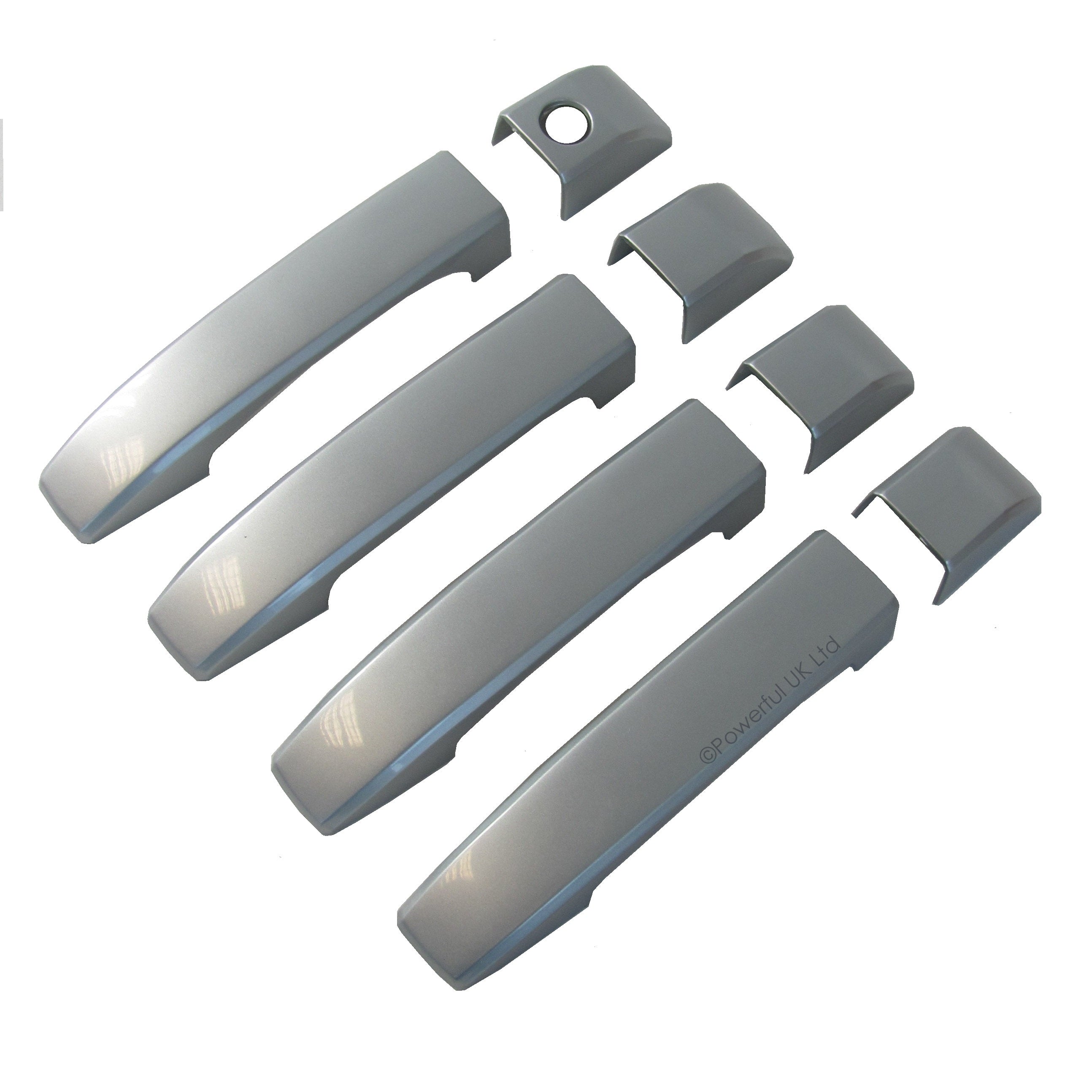 Door Handle Covers (8pc) for Range Rover L322 - Zambezi Silver ...