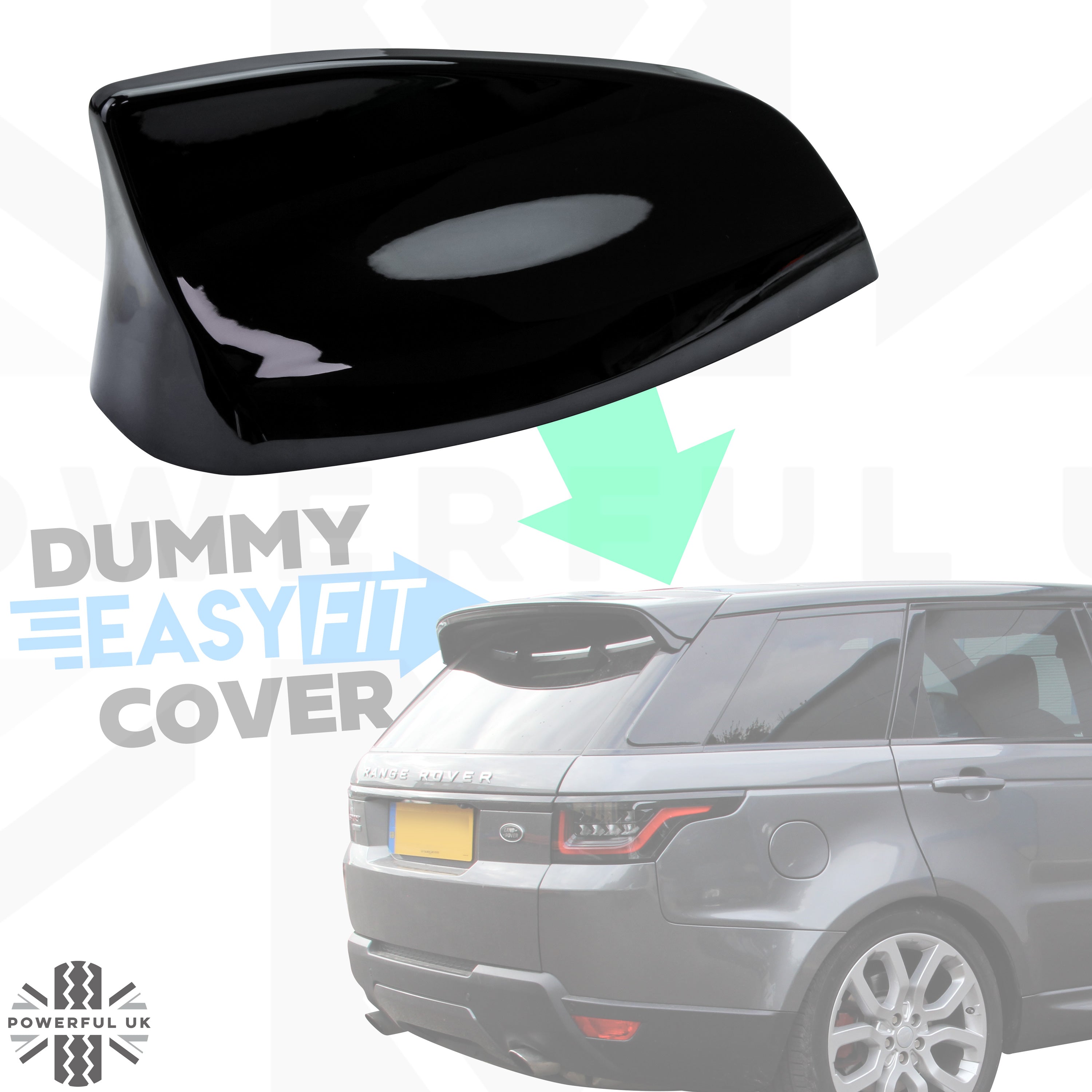 Dummy Aerial Cover for Range Rover Sport L494 (2014-17) - Gloss Black ...