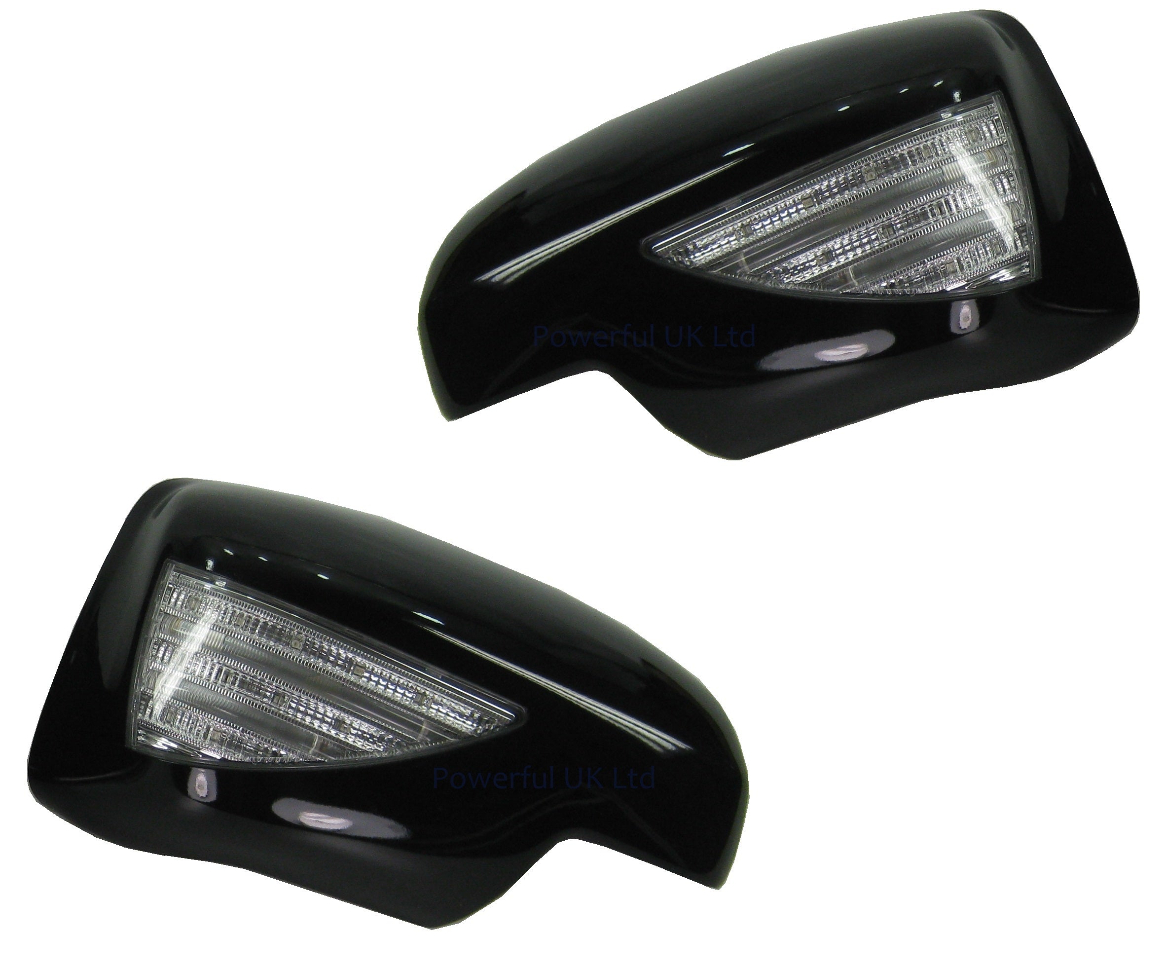 Full Mirror Covers With LED for Range Rover Sport (05-09 Mirrors) - Gl ...